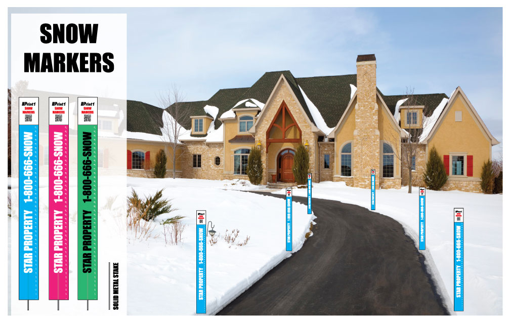 Snow Markers | Print1.ca