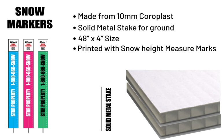 Snow Markers | Print1.ca